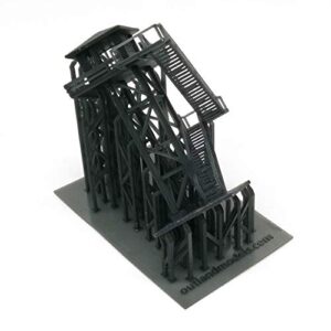 Outland Models Railroad Scenery Large Watchtower Black N Scale 1:160