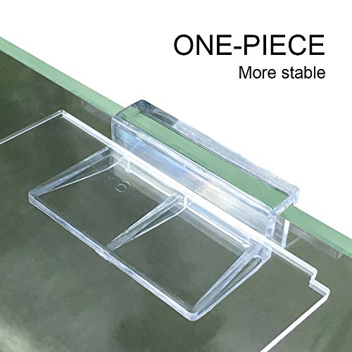 OIIKI 6 PCS Aquarium Glass Cover Clip, Clear Acrylic Support Holder, Aquarium Lid Clips Clamps, for Aquarium Fish Tank (6mm)