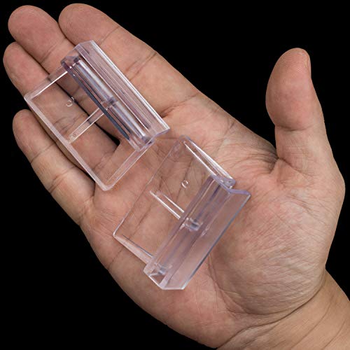 OIIKI 6 PCS Aquarium Glass Cover Clip, Clear Acrylic Support Holder, Aquarium Lid Clips Clamps, for Aquarium Fish Tank (6mm)