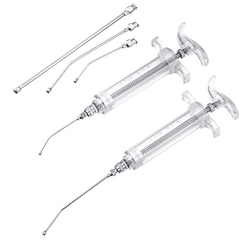 Avalizard Baby Bird Feeding Syringe Bird Syringe Feeder Bird Feeder for Cage Puppy Feeding Syringe 20ml Animal Syringe with 3pcs Needle Stainless Steel Material