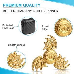 Cool Dragon Fidget Spinners Metal Toys for Kids Adults, Party Favors Fidget Toys 2 Pack Stainless Steel Phoenix Finger Hand Spinners, Desk Spinning Top Goodie Bag Fillers Stocking Stuffer Stress Toy