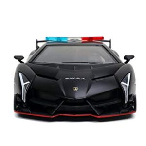 Jada Toys Hyperspec 1:24 Lamborghini Veneno S.W.A.T. Die-cast Car, Toys for Kids and Adults