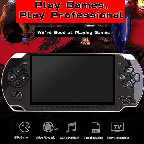 LKTINA 8GB 4.3’’ 1000 LCD Screen Handheld Portable Game Console, Built in 1200+Real Video Games with Media Player, for gba/gbc/SFC/fc/SMD Games, Best Gift for Kids and Adults -Black (Medium)