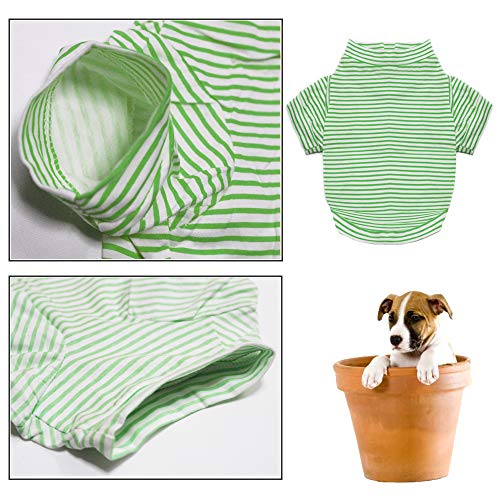 Dog Shirt for Small Dogs Pet Striped T Shirt for Puppy Cat Boy and Dog Girls Pack of 3