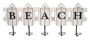 white beach wall hooks for towels, coats, coastal beach house decor, 2 feet