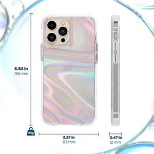 Case-Mate- SOAP BUBBLE - Case for iPhone 12 Pro Max (5G) - 10 ft Drop Protection - 6.7 Inch - Iridescent Swirl