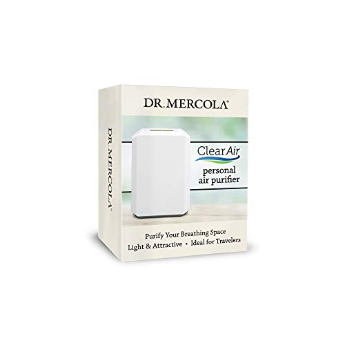 Dr. Mercola ClearAir Personal Air Purifier, 1 Unit, Useful for Sensitivities to Pets