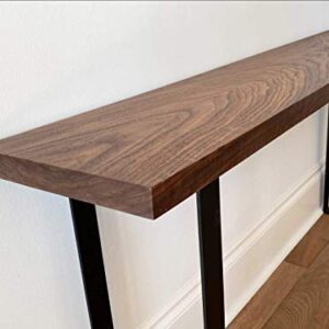 Solid Walnut Narrow Computer Desk - Writing Desk | Farmhouse Desk | Solid Wood Desk