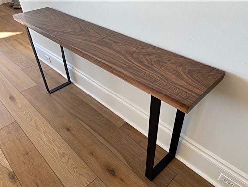 Solid Walnut Narrow Computer Desk - Writing Desk | Farmhouse Desk | Solid Wood Desk