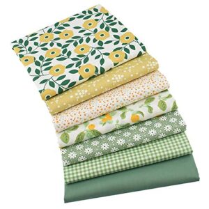 7 pcs cotton fabric by the yard quilting fabric bundle patchwork fat quarter bundles diy making supplies