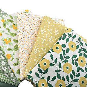 7 Pcs Cotton Fabric by The Yard Quilting Fabric Bundle Patchwork Fat Quarter Bundles DIY Making Supplies