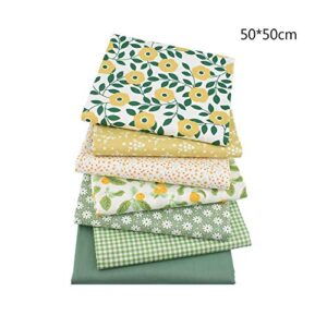 7 Pcs Cotton Fabric by The Yard Quilting Fabric Bundle Patchwork Fat Quarter Bundles DIY Making Supplies