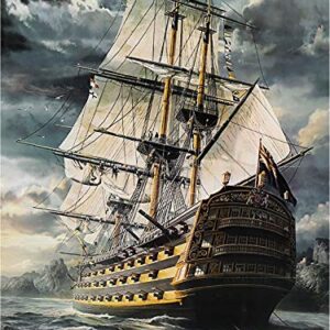 Jigsaw Puzzles for Adults 1000 Pieces-Pirate Ship Jigsaw Puzzles,Best Wooden Jigsaw Puzzles Game Set -29.5" L X 19.7" W