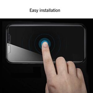 Ailun Privacy Screen Protector for iPhone 12/iPhone 12 Pro 2020 6.1 Inch 2 Pack Anti Spy Private Case Friendly, Tempered Glass [Black][2 Pack]