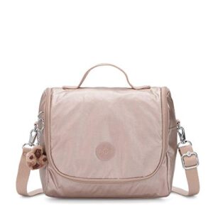 kipling kichirou metallic lunch bag quartz metallic