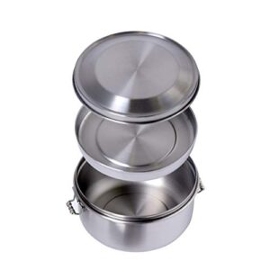 varnahome titanium bento box w/ double layers design (600ml)-bpa free