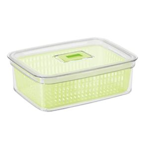 oggi food storage bin, 12.25" x 8" x 4", clear