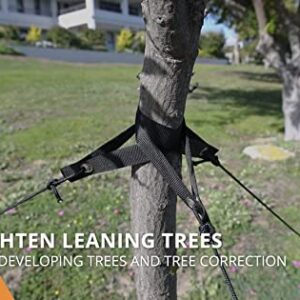 Complete Tree Stake Kit with Stakes, Supports, and Improved Rope - Ideal for Tree Staking, Straightening, and Support