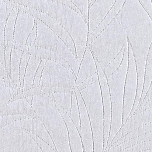 Tommy Bahama Home | Costa Sera Collection | 100% Soft Brushed Cotton, Pre-Washed for Softness, 2-Pack King Sham Set for Bedroom Décor, 21" x 37", White