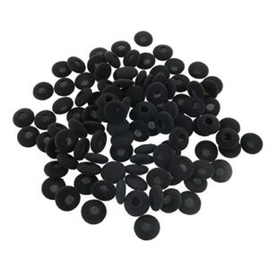 tegg headphone pad 20pcs 18mm black soft foam cushion ear pads earphone headphone caps earbud covers