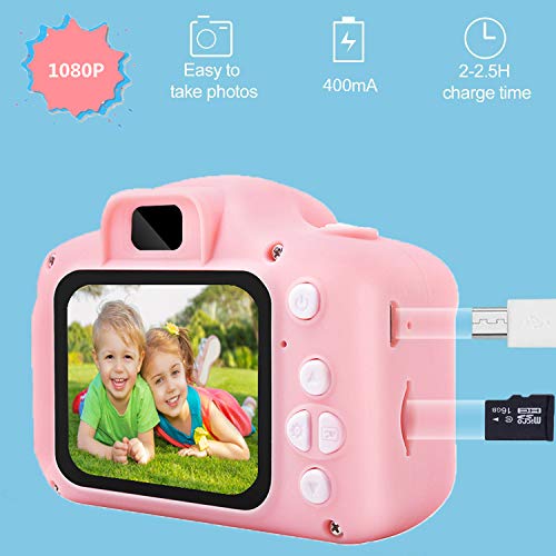 LEOP Children's Digital Camera, Children's Toy Camera with 1080P Screen, Toy Gifts for Boys and Girls, Support Photo and Video Recording, 2 inches IPS Screen with 32GB SD Card