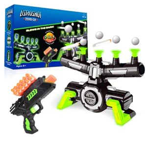 USA Toyz Astroshot Shooting Game Bundle - Astroshot Zero GX Glow in the Dark Floating Target with 1 Foam Dart Gun and Astroshot Gyro with 2 Foam Dart Guns and Rotating Target, Includes Darts and Balls