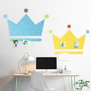 Wall decoration Kindergarten Felt Display Board, Creative Crown Cork Board Photo Wall, DIY Children's Room Message Board