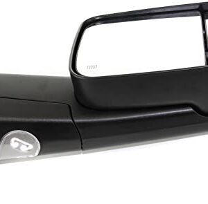 Garage-Pro Mirror Compatible with 2013-2018 Ram 1500, 2500, 2012-2018 3500, 2019-2021 1500 Classic, Passenger Side Textured Black Heated Manual Folding