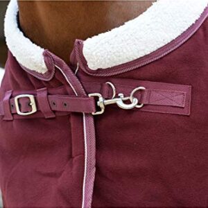 WeatherBeeta Sherpa Fleece Cooler Standard Neck Maroon/White 81"