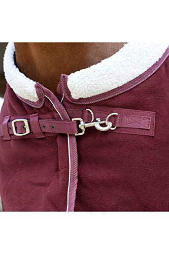 WeatherBeeta Sherpa Fleece Cooler Standard Neck Maroon/White 81"