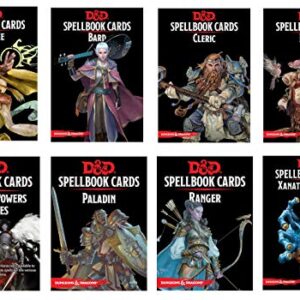 Dungeons and Dragons Spellbook Cards Bundle (8 Items): Cleric, Druid, Bard, Martial Powers & Races, Paladin, Ranger, Arcane, and Xanathar's Guide to Everything Decks (945 Total Cards)