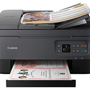 Canon TR7020 All-in-One Wireless Printer for Home Use,Black, Compact (4460C002)