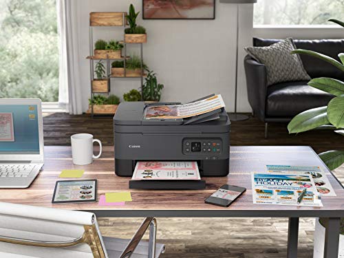 Canon TR7020 All-in-One Wireless Printer for Home Use,Black, Compact (4460C002)