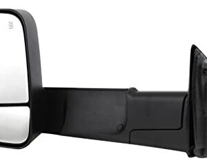 Garage-Pro Mirror Compatible with 2013-2018 Ram 1500, Fits 2013-2018 Ram 2500, Fits 2012-2018 Ram 3500 Towing Mirror, Driver Side, Heated, Power Glass, Blind Spot Glass, In-housing Signal Light