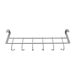 TG,LLC Treasure Gurus Metal Over Cabinet Door Clothes Hook Coat Rack Bathroom Kitchen Towel Hanger Hat Holder Organizer