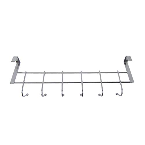 TG,LLC Treasure Gurus Metal Over Cabinet Door Clothes Hook Coat Rack Bathroom Kitchen Towel Hanger Hat Holder Organizer