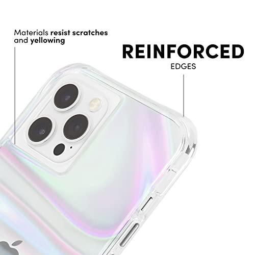 Case-Mate - SOAP Bubble - Case for iPhone 12 Mini (5G) - 10 ft Drop Protection - 5.4 Inch- Iridescent Swirl