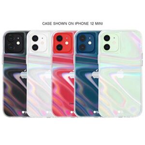 Case-Mate - SOAP Bubble - Case for iPhone 12 Mini (5G) - 10 ft Drop Protection - 5.4 Inch- Iridescent Swirl