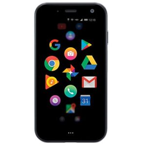 palm phone pvg100 (the small premium unlocked phone) with 32gb memory and 12mp camera (titanium) (renewed)