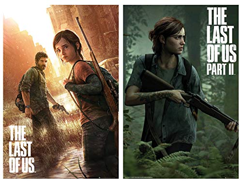 POSTER STOP ONLINE The Last Of Us - Part I & II - Gaming Poster Set (Regular Styles/Game Covers) (Size 24 x 36 each)