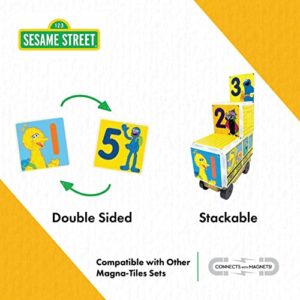 CreateOn Magna-Tiles “Sesame Street” Toys, Magnetic Kids’ Building Toys from “Sesame Street” Books, School Bus Magnet Tiles, Educational Toys for Ages 3+, 14 Pieces