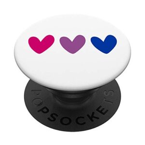 bisexual pride flag heart bi sexual bi-sexual lgbt men women popsockets swappable popgrip