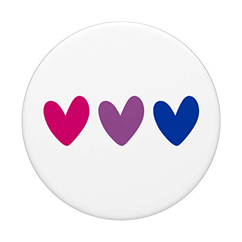 Bisexual Pride Flag Heart Bi Sexual Bi-Sexual LGBT Men Women PopSockets Swappable PopGrip