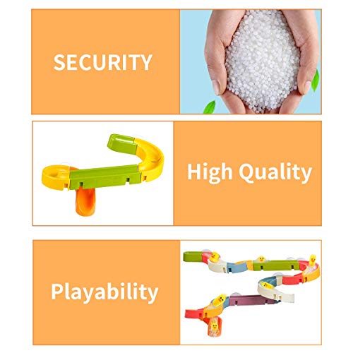 Bath Toys Water Balls Tracks for Kids for Wall Bathtub Toy Slide for Toddlers 3 4 5 6 Years 37 Pcs DIY Take Apart Set Shower Gift for Children