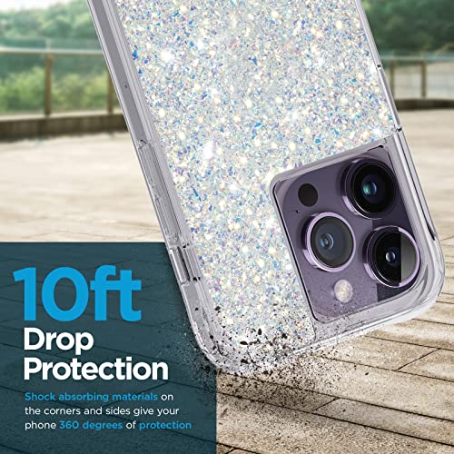 Case-Mate - Twinkle - Case for iPhone 12 and iPhone 12 Pro (5G) - 10 ft Drop Protection - 6.1 inch - Stardust