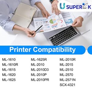 SuperInk Toner Cartridge Replacement Compatible for Samsung ML2010 use with ML-2010 ML-2010D3 ML-2010P ML-2010R ML-2010PR Series Printers (Black, 1-Pack)