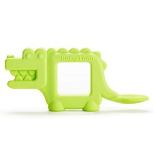 munchkin® the baby toon™ silicone teether spoon, alligator (as seen on shark tank)