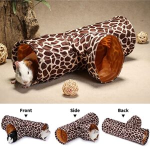 JanYoo Smal Pet Tunnel Guinea Pig Toys Ferret Play Tunnels Tubes for Rabbits Hedgehog Rat Chinchillas