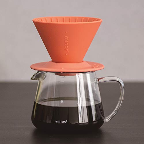 Minos Borosilicate Glass Coffee Server, 600 ml, Pour Over Coffee Carafe, Clear