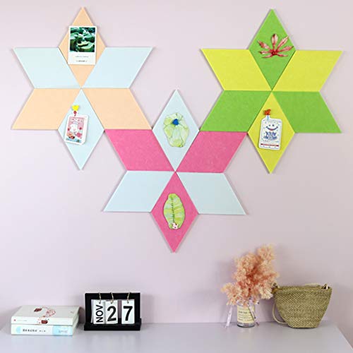 DIY Creative Background Rhombus Felt Board, self-Adhesive Decorative Photo Wall, Accept Customization in Many Colors